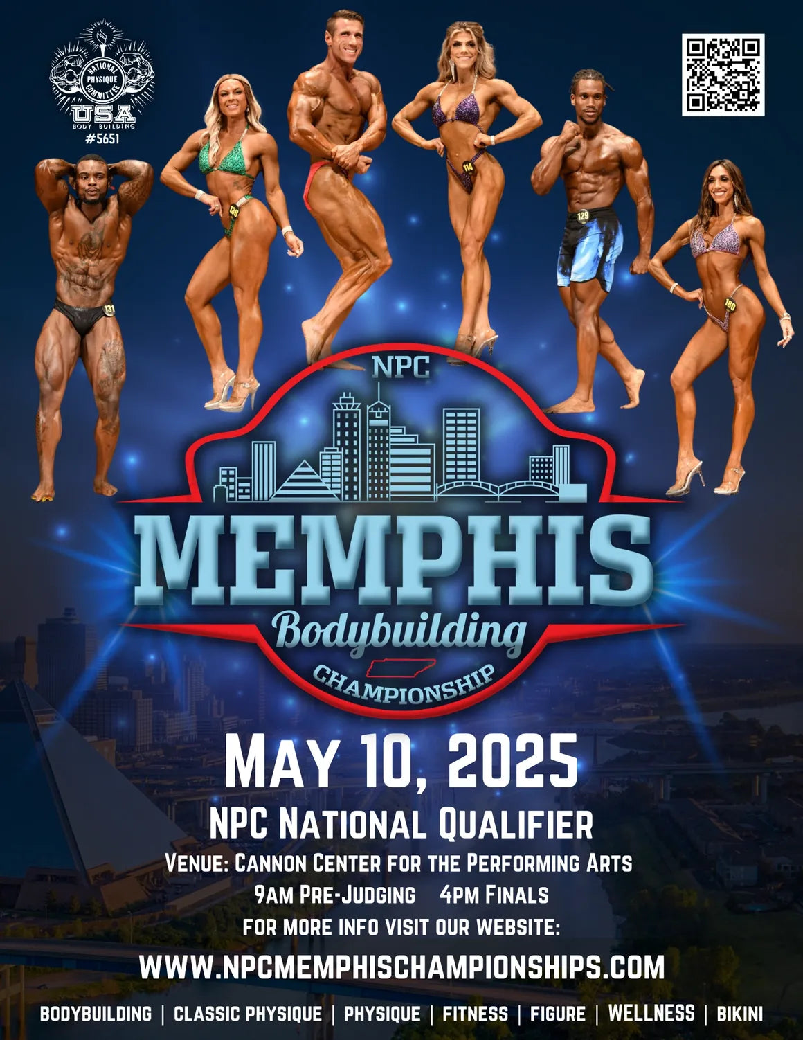 2025 NPC Memphis Bodybuilding Championships – Dan Ray Photography